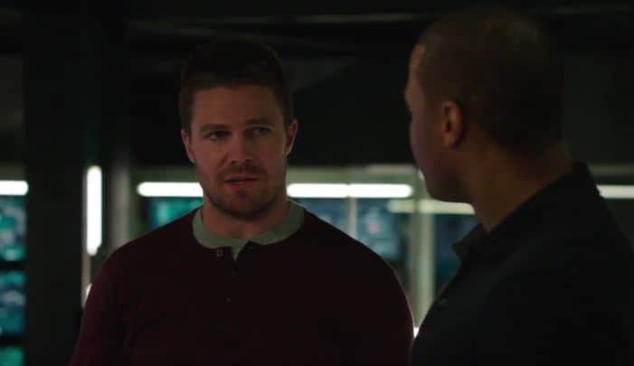 Arrow Sneak Peek: Oliver and Diggle Confront Darhk, Thea Goes On A ...