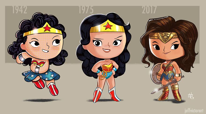 Artist Illustrates The Evolution Of Famous Actors And Characters ...