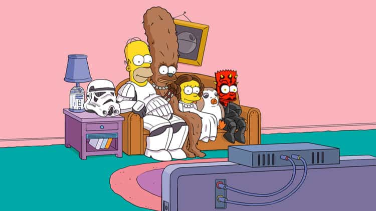 The Best Star Wars References in 30 Years of The Simpsons - TVovermind