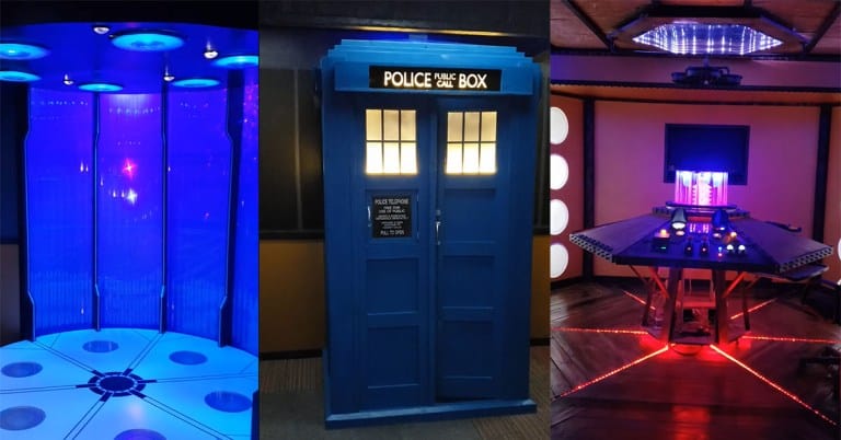 Check Out This Amazing Star Trek and Doctor Who Basement - TVovermind