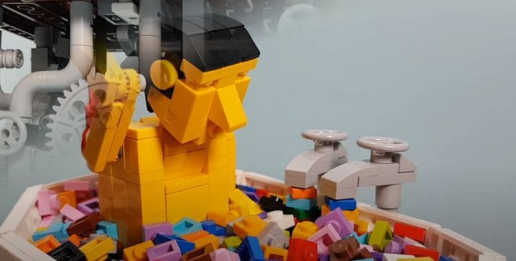 LEGO Man Taking a Bath: A Wonderfully Clever Automaton - TVovermind